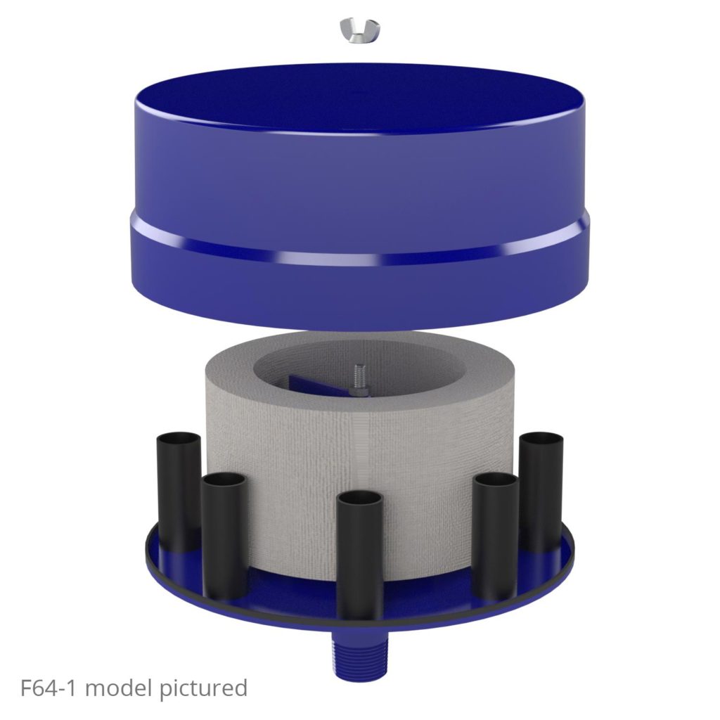 F64-3 Stoddard 3" Filter/Silencer | pdblowers, Inc.