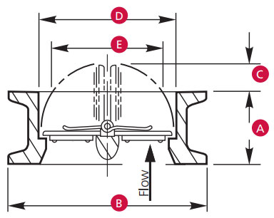 Dual Plate Wafer Check Valve 5050-8 Retainerless