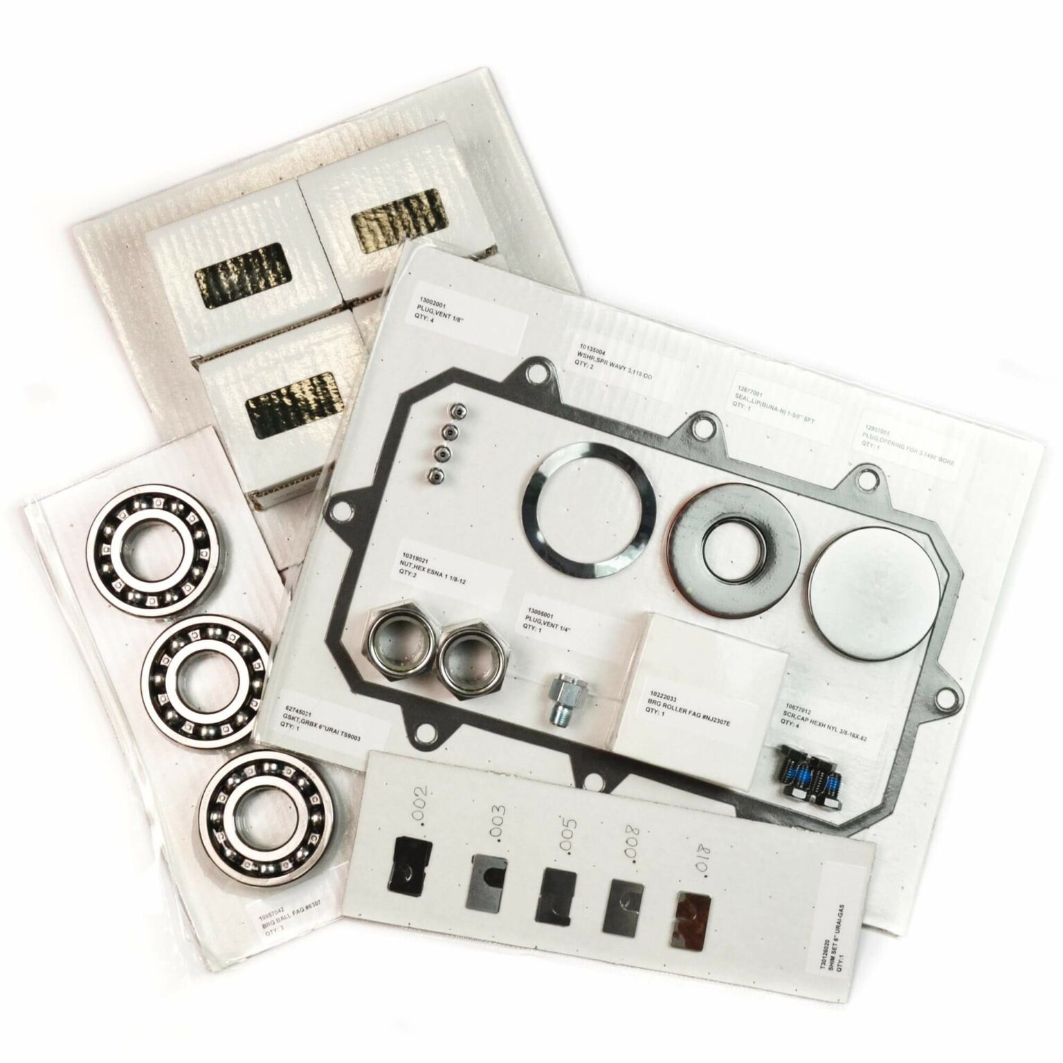 Roots URAI-G Blower Parts 6" Universal RAI Gas Repair Kit without Gears