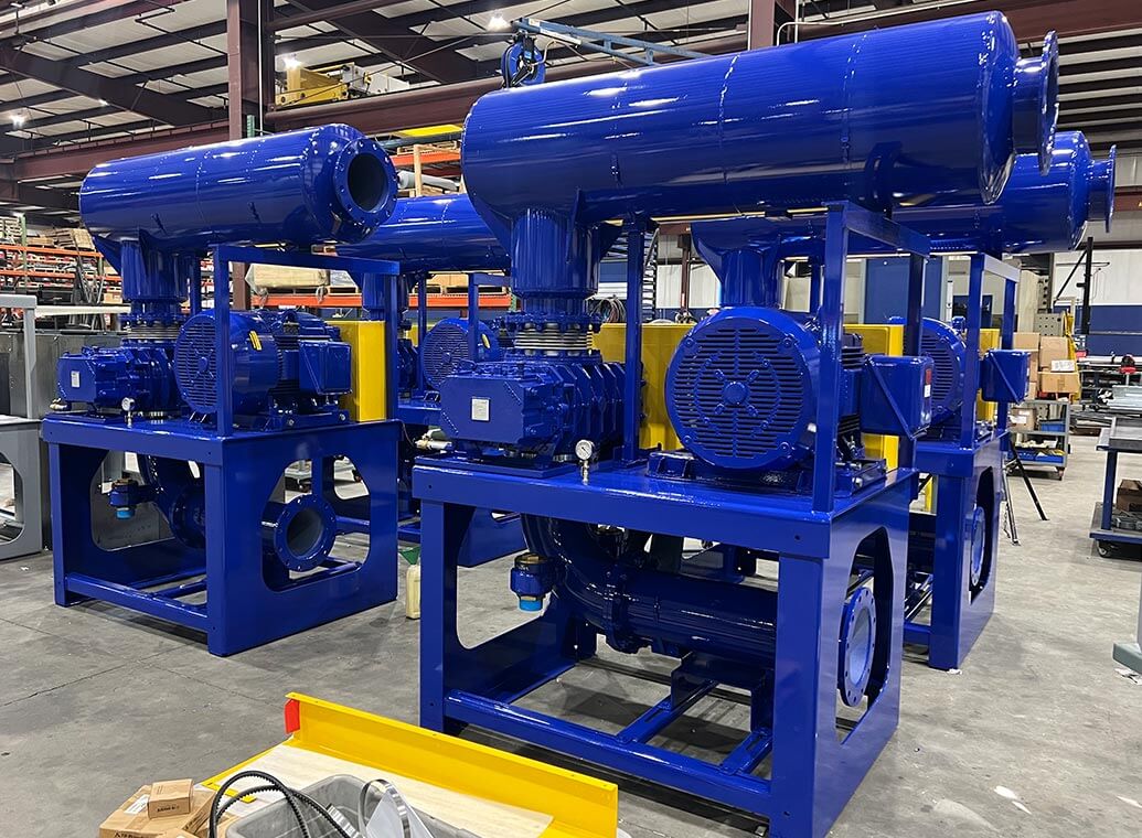 Roots RAM Vacuum Packages for Plastic Resin Conveying | pdblowers, Inc.